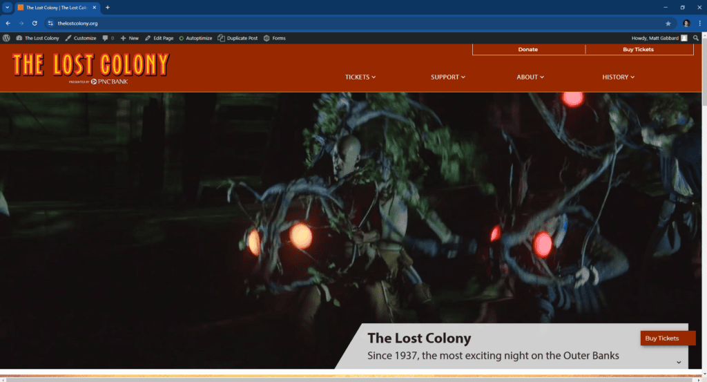 The Lost Colony Launches New Website | The Lost Colony